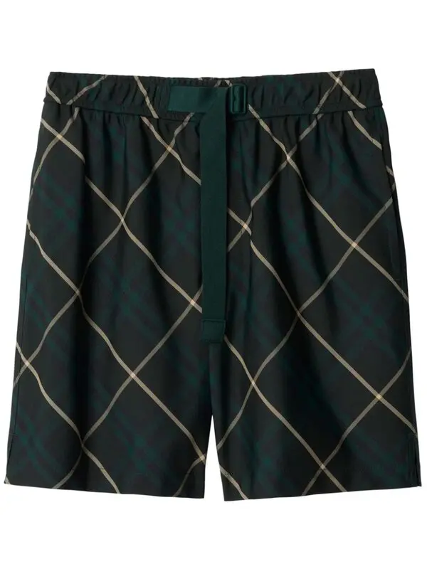 Burberry Vintage Check Bermuda Shorts - Green