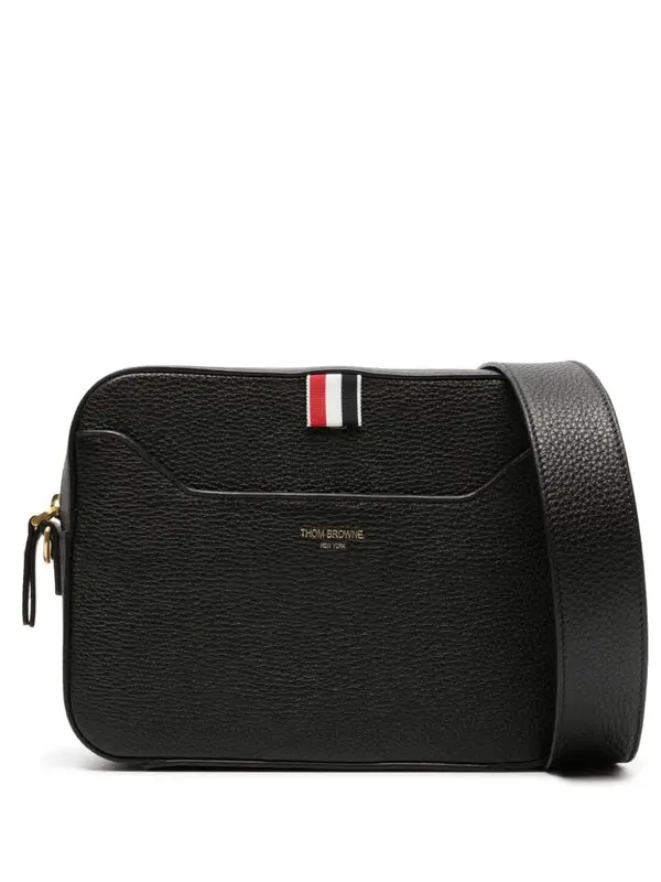 Thom Browne 4-bar Leather Camera Bag - Black