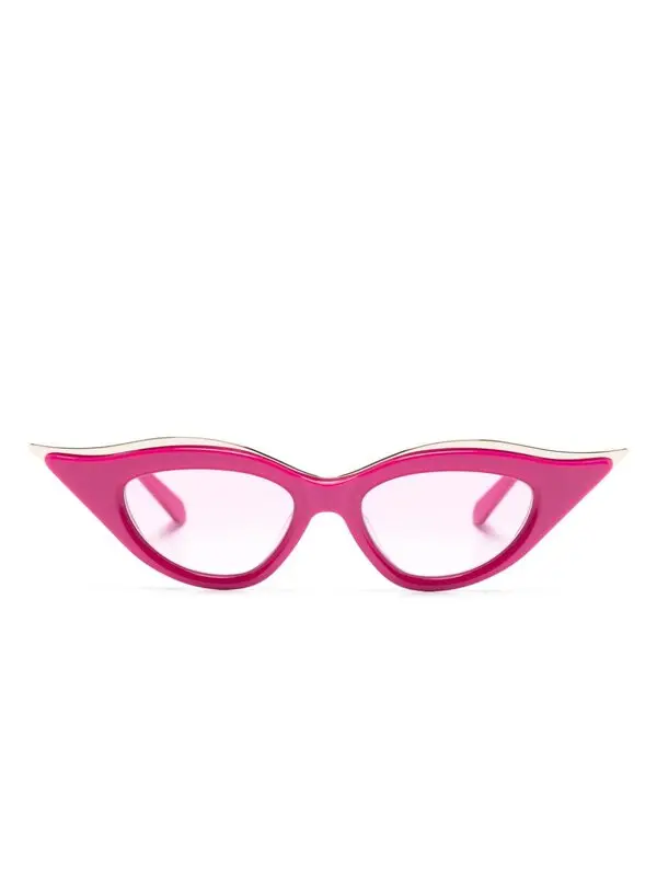 Valentino Garavani V-goldcut Ii Cat-eye Sunglasses - Pink