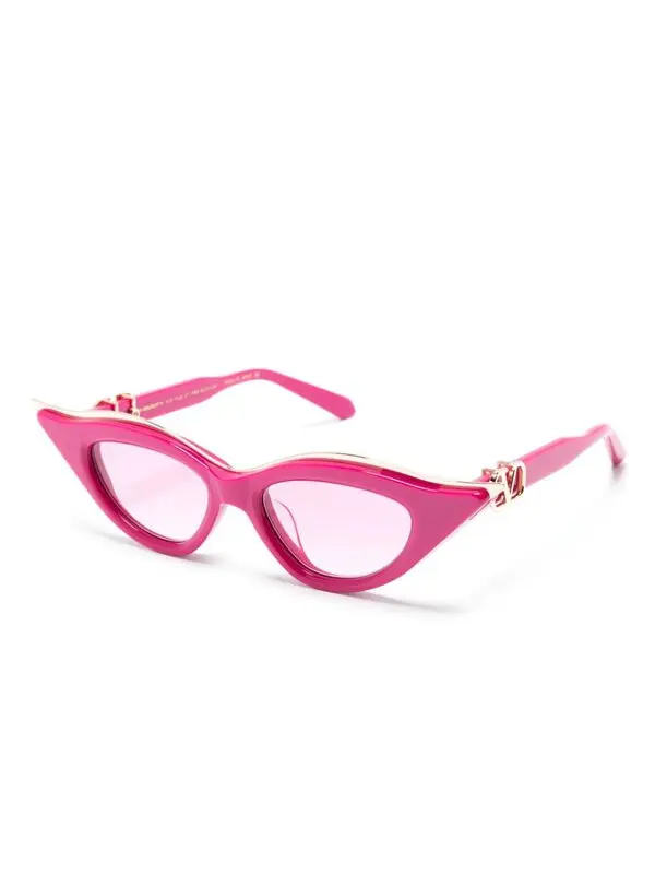 Valentino Garavani V-goldcut Ii Cat-eye Sunglasses - Pink