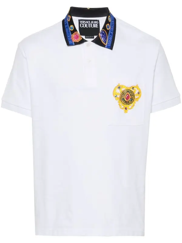 Versace Heart Couture Polo Shirt