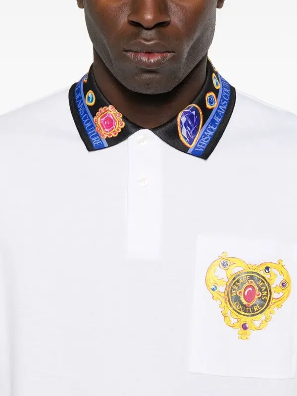 Versace Heart Couture Polo Shirt