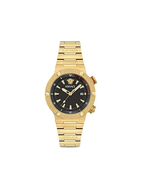 Versace Greca Logo Diver 43mm Watch - Black