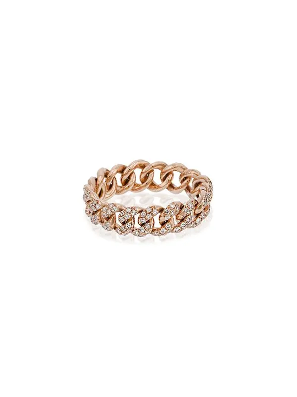 Shay Essential Diamond Chain Link Ring - Metallic