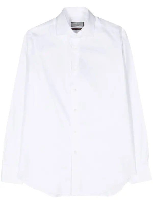 Canali Classic-collar Cotton Shirt