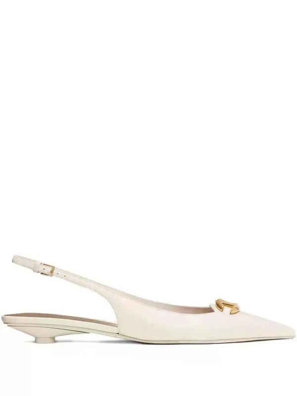 Valentino Garavani 20mm Vlogo Slingback Pumps - White
