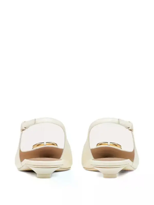 Valentino Garavani 20mm Vlogo Slingback Pumps - White