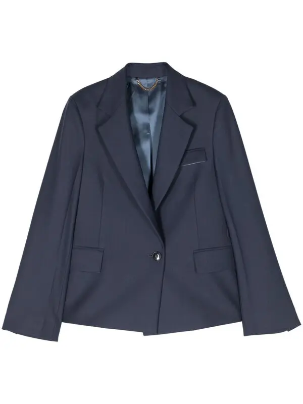 Victoria Beckham Single-breasted Blazer - Blue