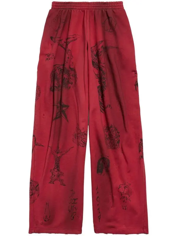 Balenciaga Tattoo-print Track Pants