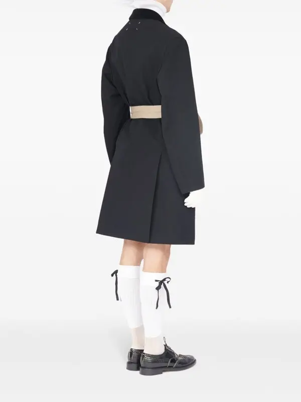 MAISON MARGIELA Two-tone Belted Coat