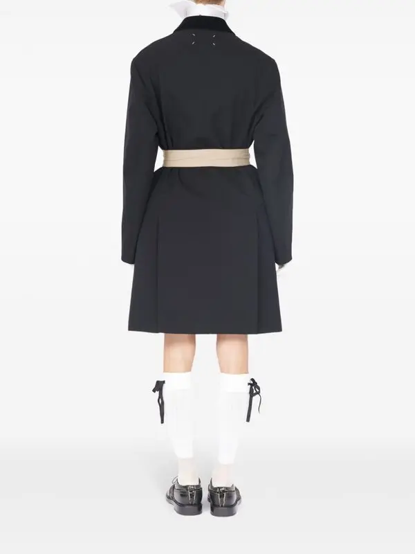 MAISON MARGIELA Two-tone Belted Coat