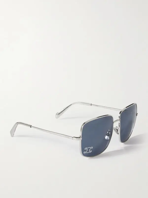 Celine Triomphe Crystal-embellished Sunglasses