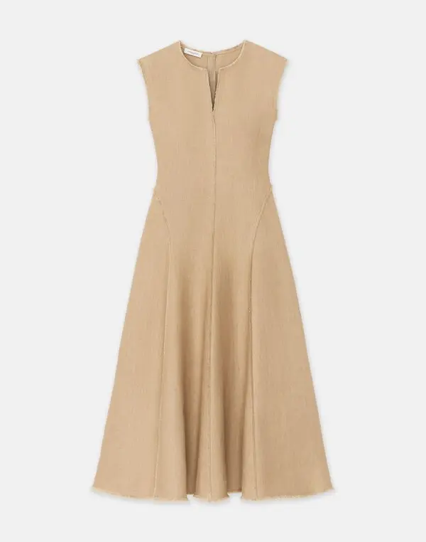 a line maxi white dress White Halter Maxi Dress | Backless Plunge V-Neck Formal Gown | High Slit  Evening & Wedding Guest Dress | Summer Resort Wear main image 0