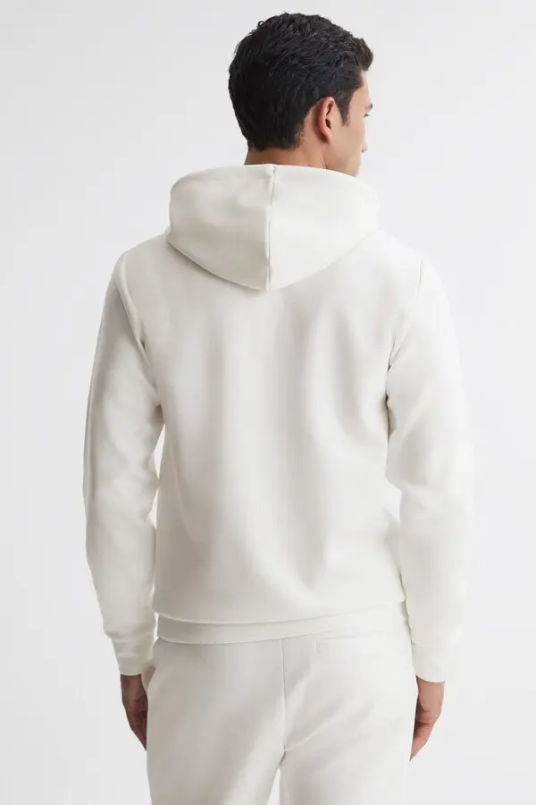 REISS Fabien Premium Interlock-jersey Hoodie