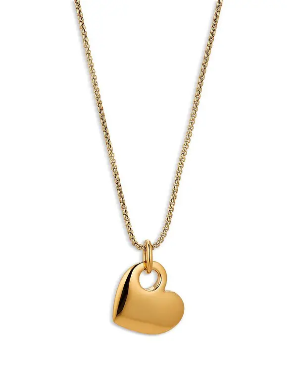 Nadri Sunlight Heart Pendant Necklace - Gold