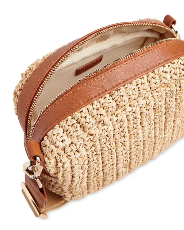 Whistles Straw Bibi Crossbody