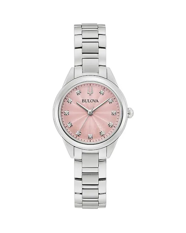 Bulova Classic Sutton Watch - Pink/silver