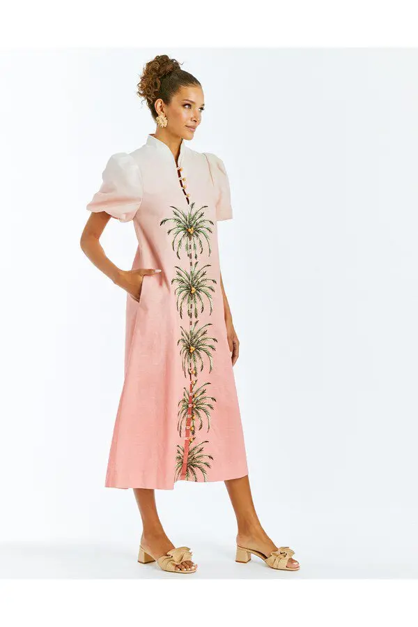 pink barong dress Lace Pink Premium Filipiniana Gown - Morie