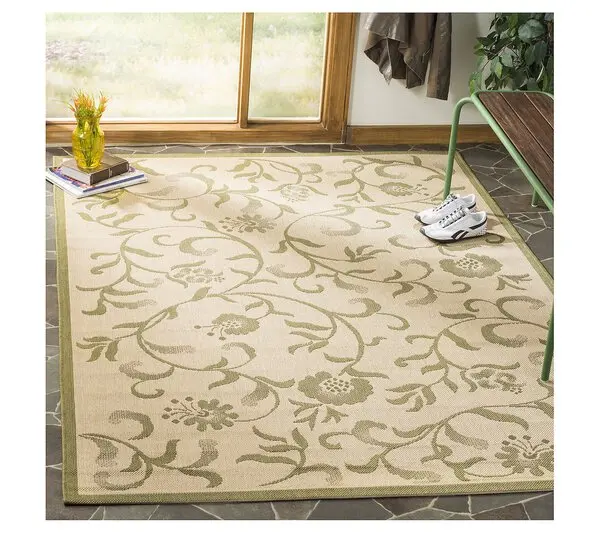 SAFAVIEH Martha Stewart 4251 Swirling Garden 6' -7' X 9'-6' Rug - One-color