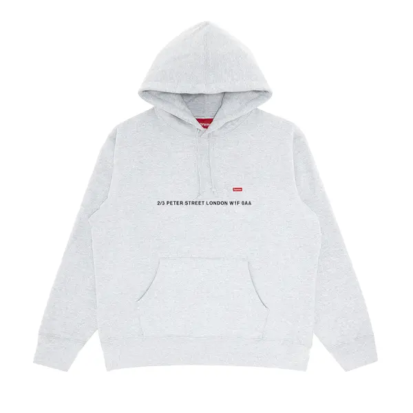 Supreme Shop Small Box Hooded Sweatshirt London - Grey