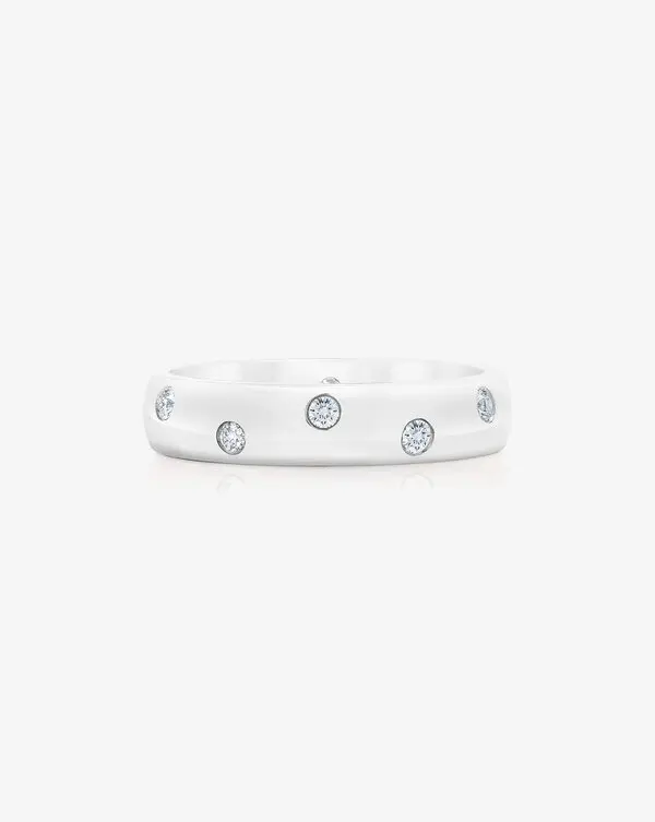 Ring Concierge Scattered Luxe Inlay Eternity Band In 14k Recycled Solid Gold - One-color