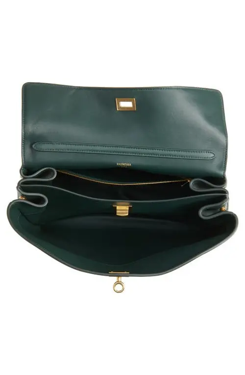Balenciaga Medium Rodeo Leather Handbag - 3614 Pine Green