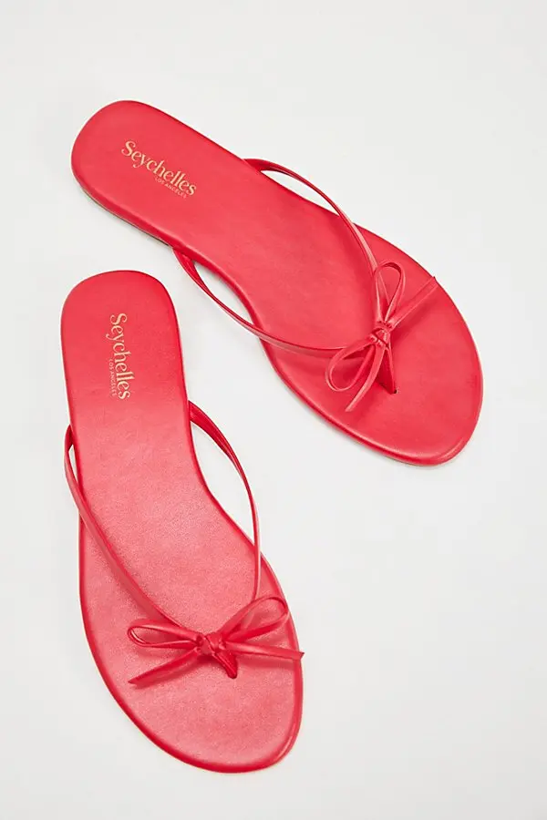 Seychelles Miley Bow Sandals - Tomato