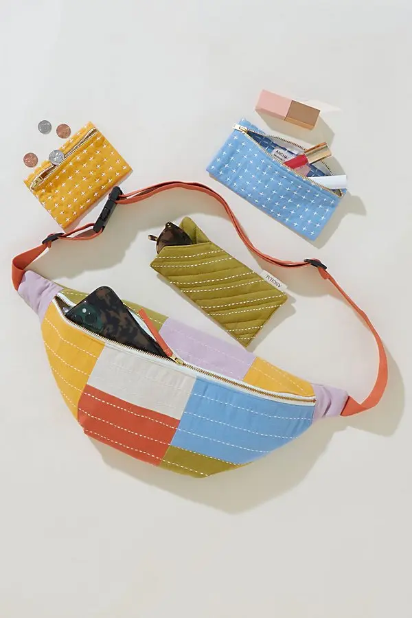 ANCHAL Colorblock Patchwork Sling Bag
