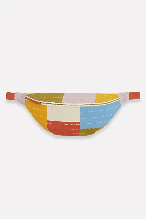 ANCHAL Colorblock Patchwork Sling Bag