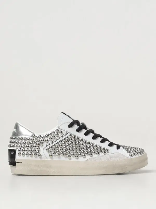 CRIME LONDON Studded Sneakers - White