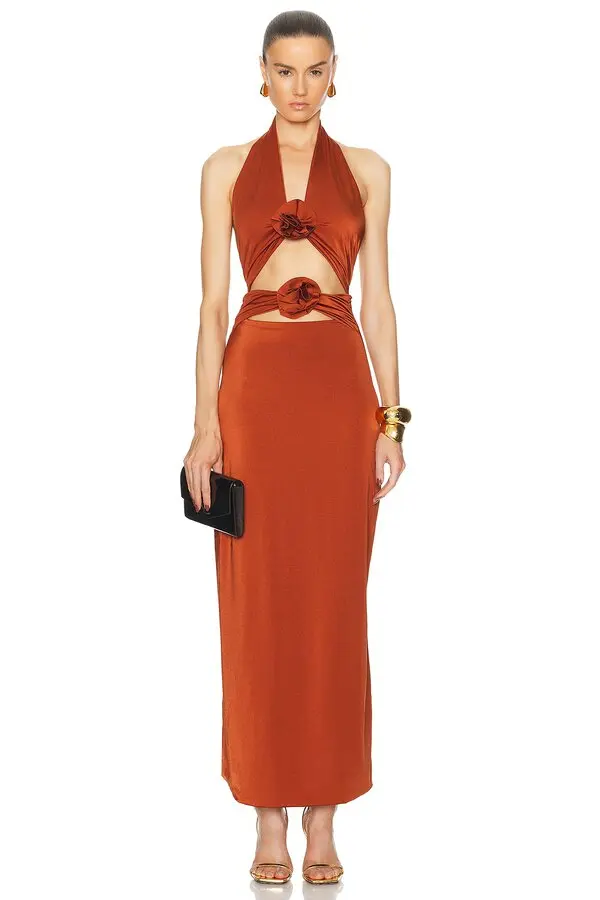 maygel coronel orange dress Maygel Coronel Orange Dress by Maygel Coronel
