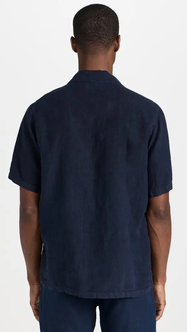 Nn07 Julio Linen Camp Shirt