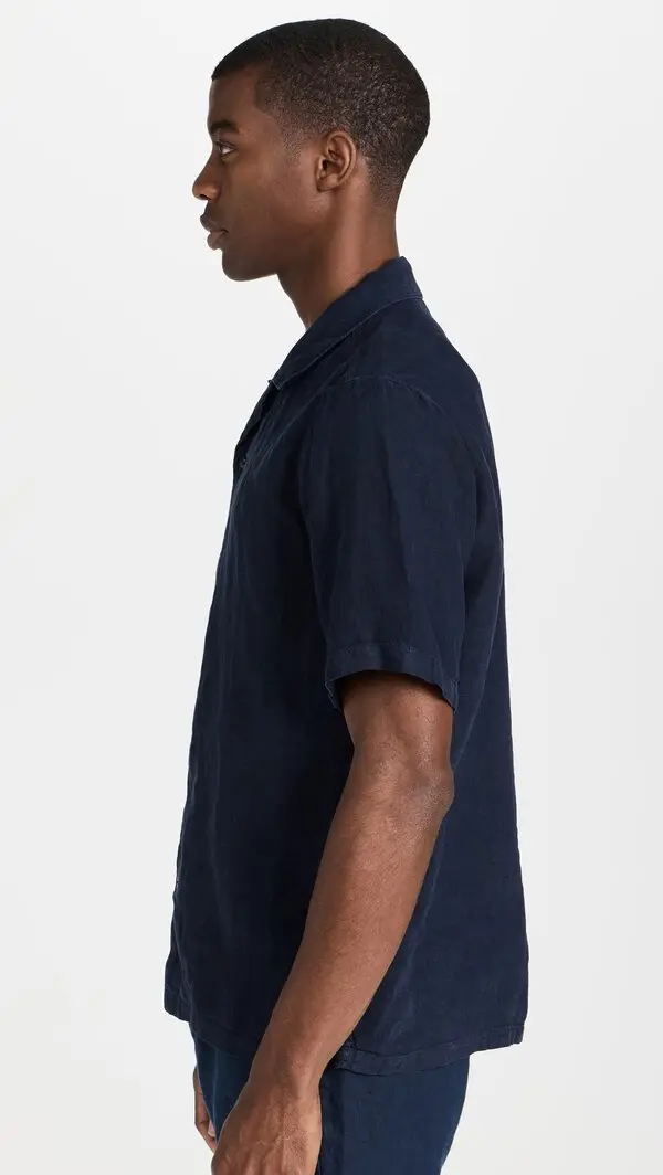 Nn07 Julio Linen Camp Shirt