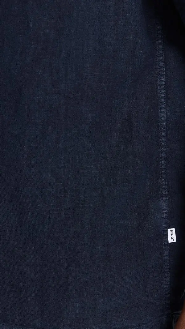 Nn07 Julio Linen Camp Shirt