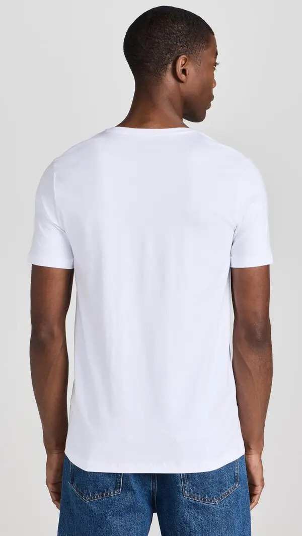 Falke Cotton V Neck Tee 2 Pack - White