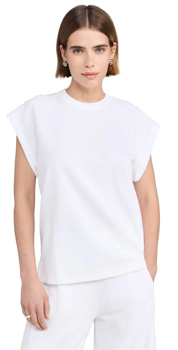 Tibi Sleeveless Easy Top - White