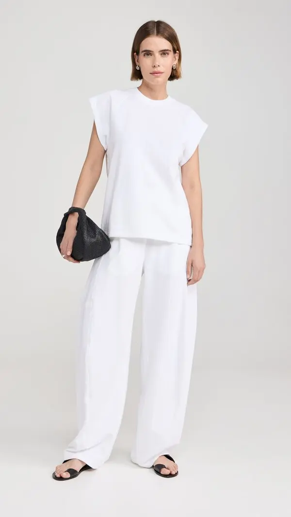 Tibi Sleeveless Easy Top - White