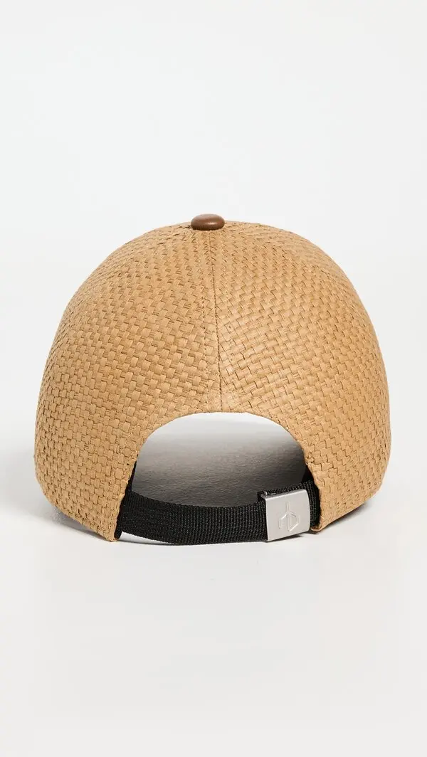 Rag & Bone Harlow Straw Baseball Cap In Natural - 30% Off  display picture 3