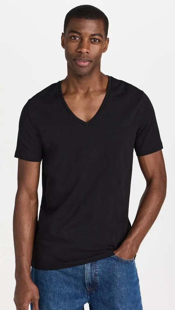 Falke Cotton V Neck Tee 2 Pack