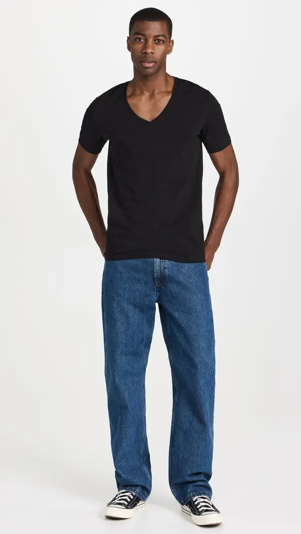 Falke Cotton V Neck Tee 2 Pack