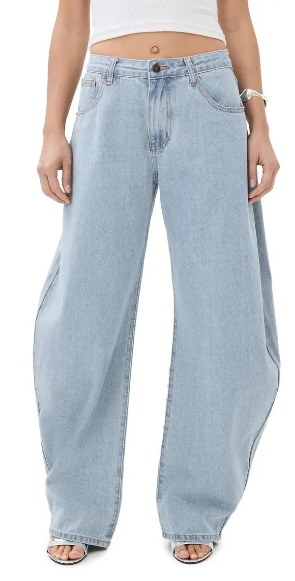 Lioness Horseshoe Jeans - Washed Blue