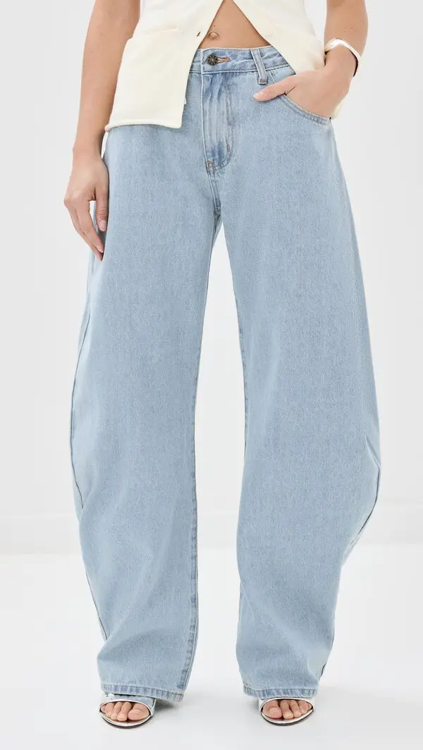 Lioness Horseshoe Jeans - Washed Blue