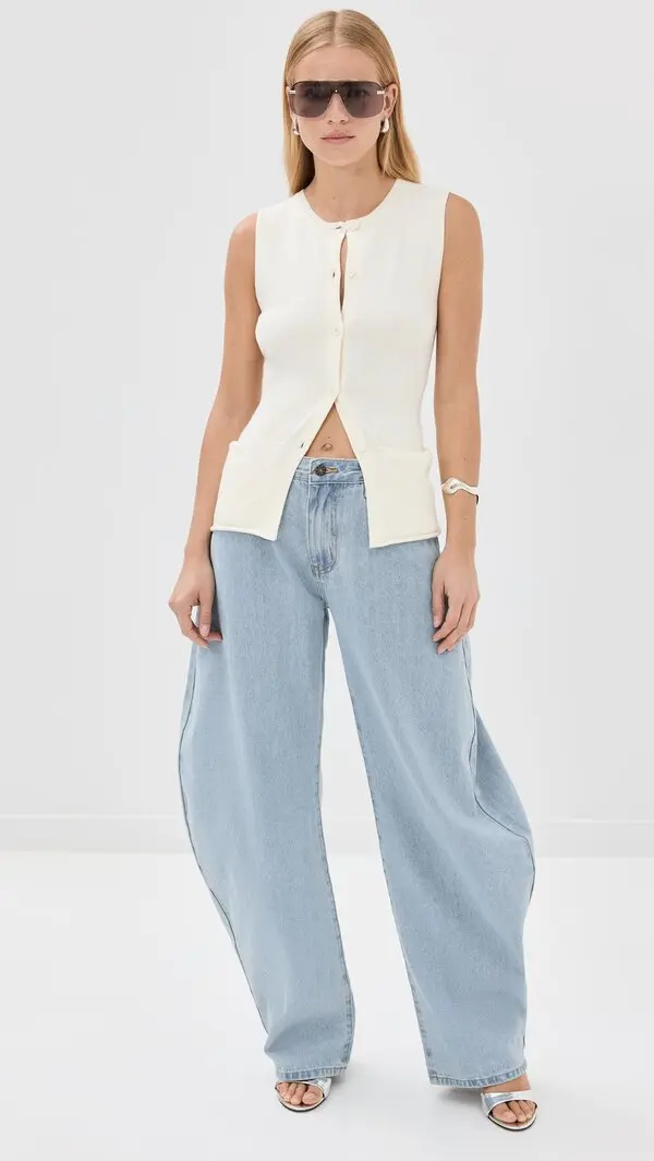 Lioness Horseshoe Jeans - Washed Blue