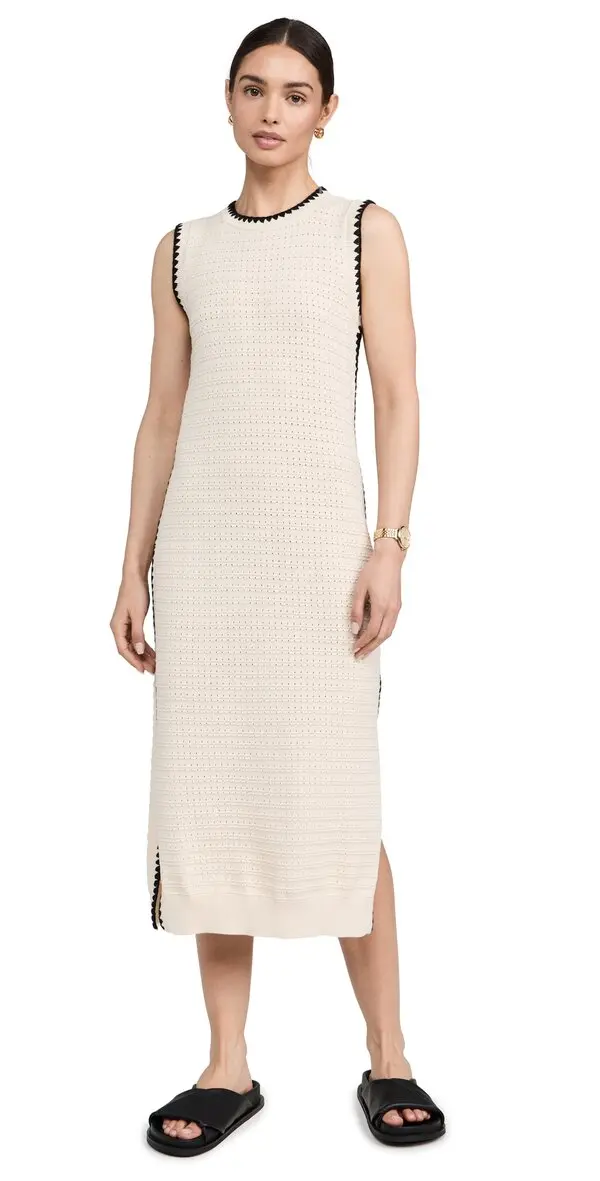 Varley Dwight Knit Tank Dress - Birch