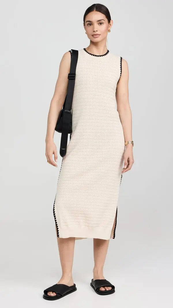Varley Dwight Knit Tank Dress - Birch