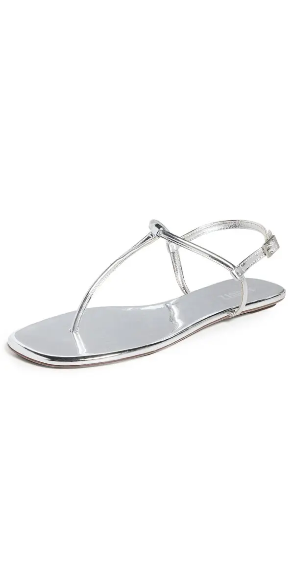 Schutz Elsha Thong Sandals - Prata
