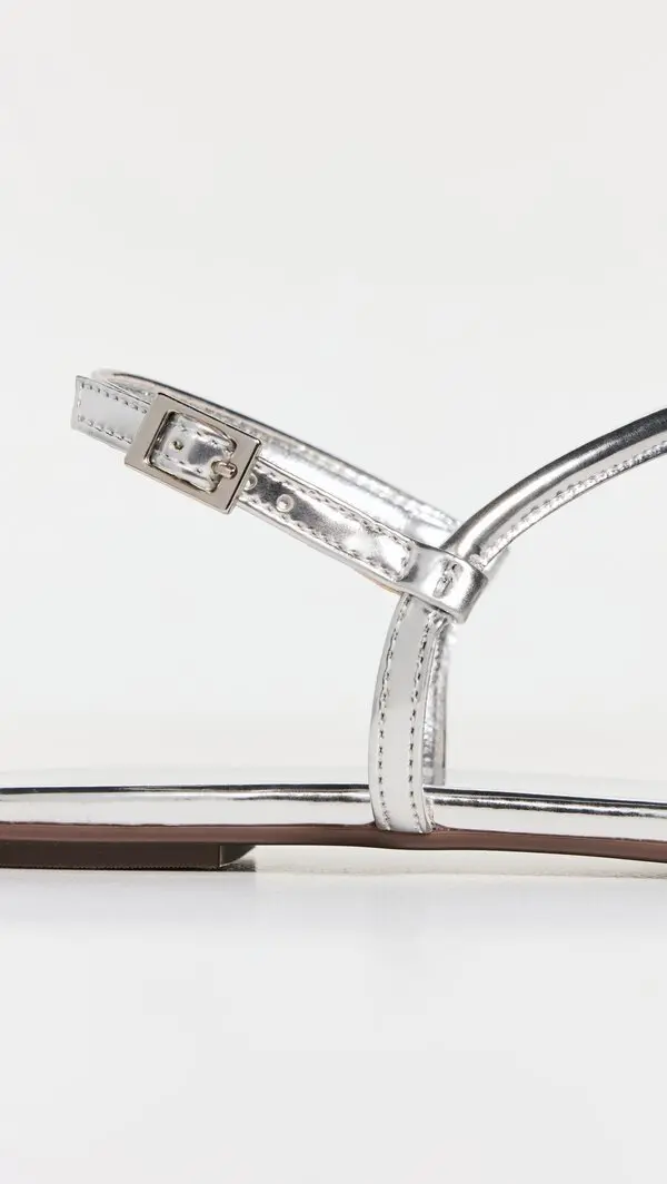 Schutz Elsha Thong Sandals - Prata