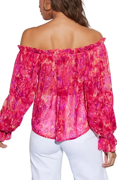 VICI Veronica Off The Shoulder Chiffon Top