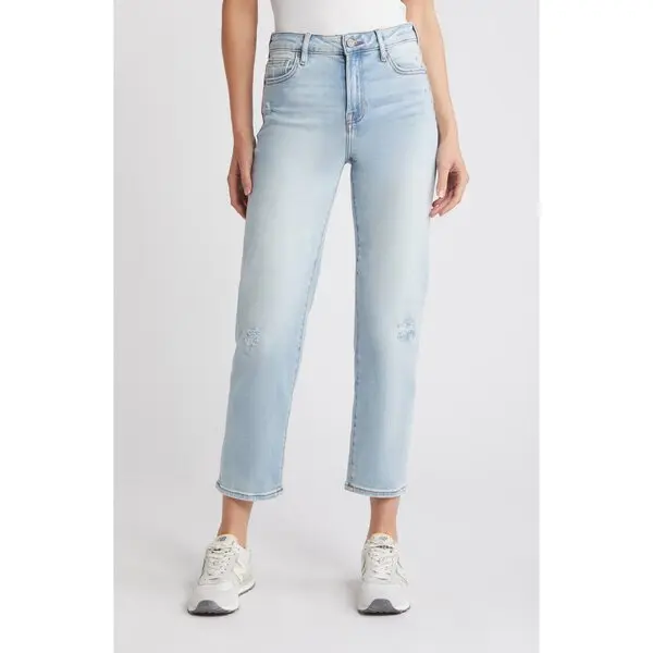 HIDDEN JEANS High-waist Ankle Straight-leg Jeans