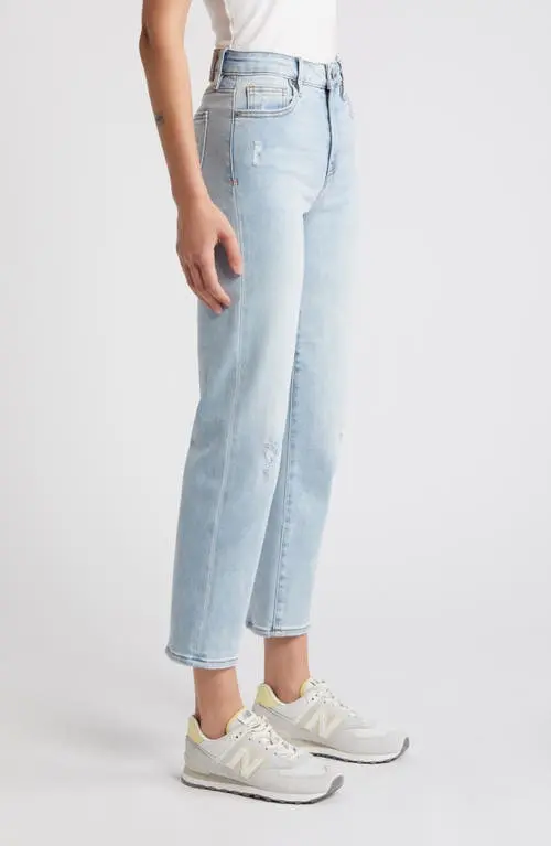 HIDDEN JEANS High-waist Ankle Straight-leg Jeans